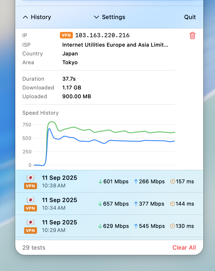 Mini Speed Test - Instant Network Speed Testing for iOS & macOS